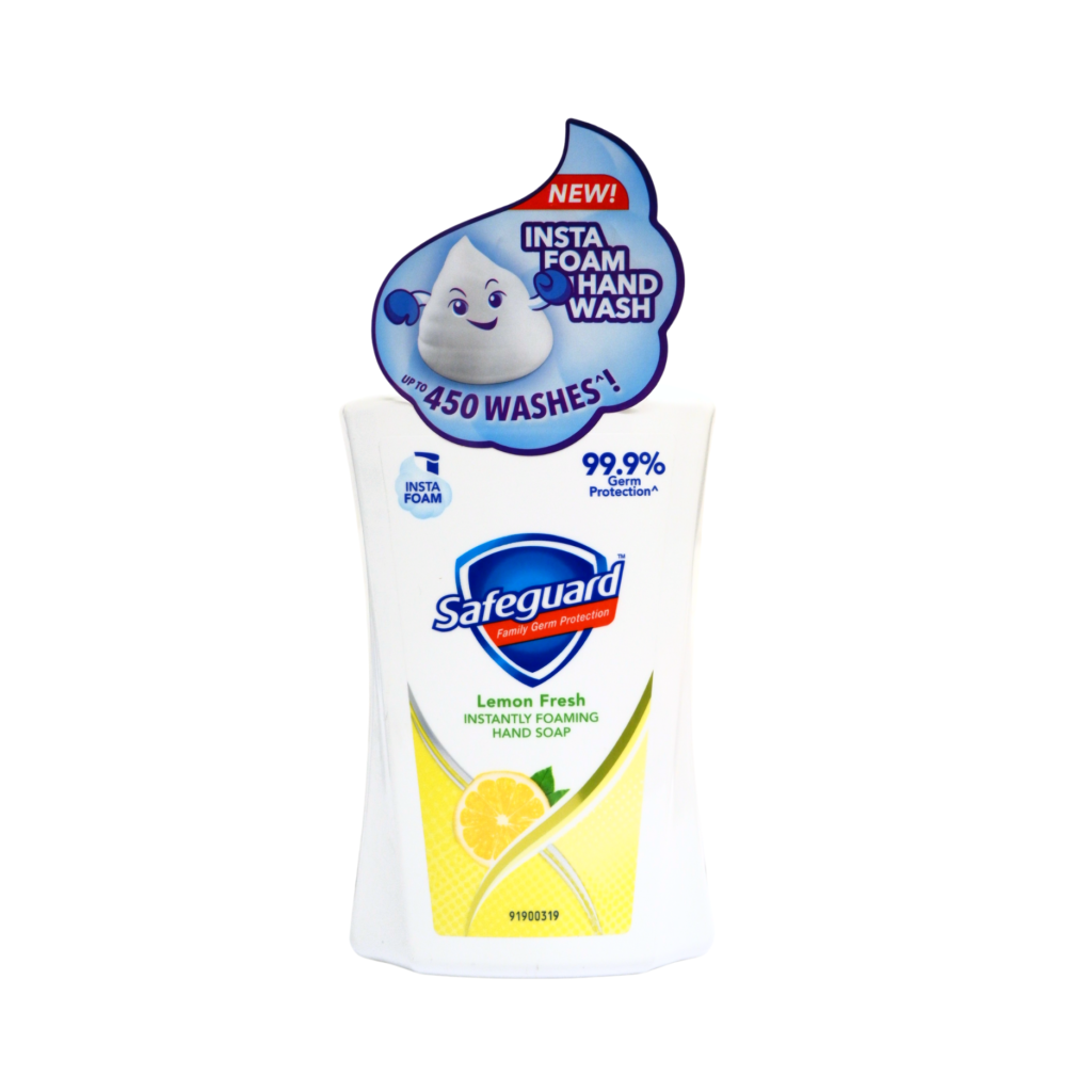 Safeguard Lemon Fresh Hand Soap Instant Foaming with 99.9% Germ ...