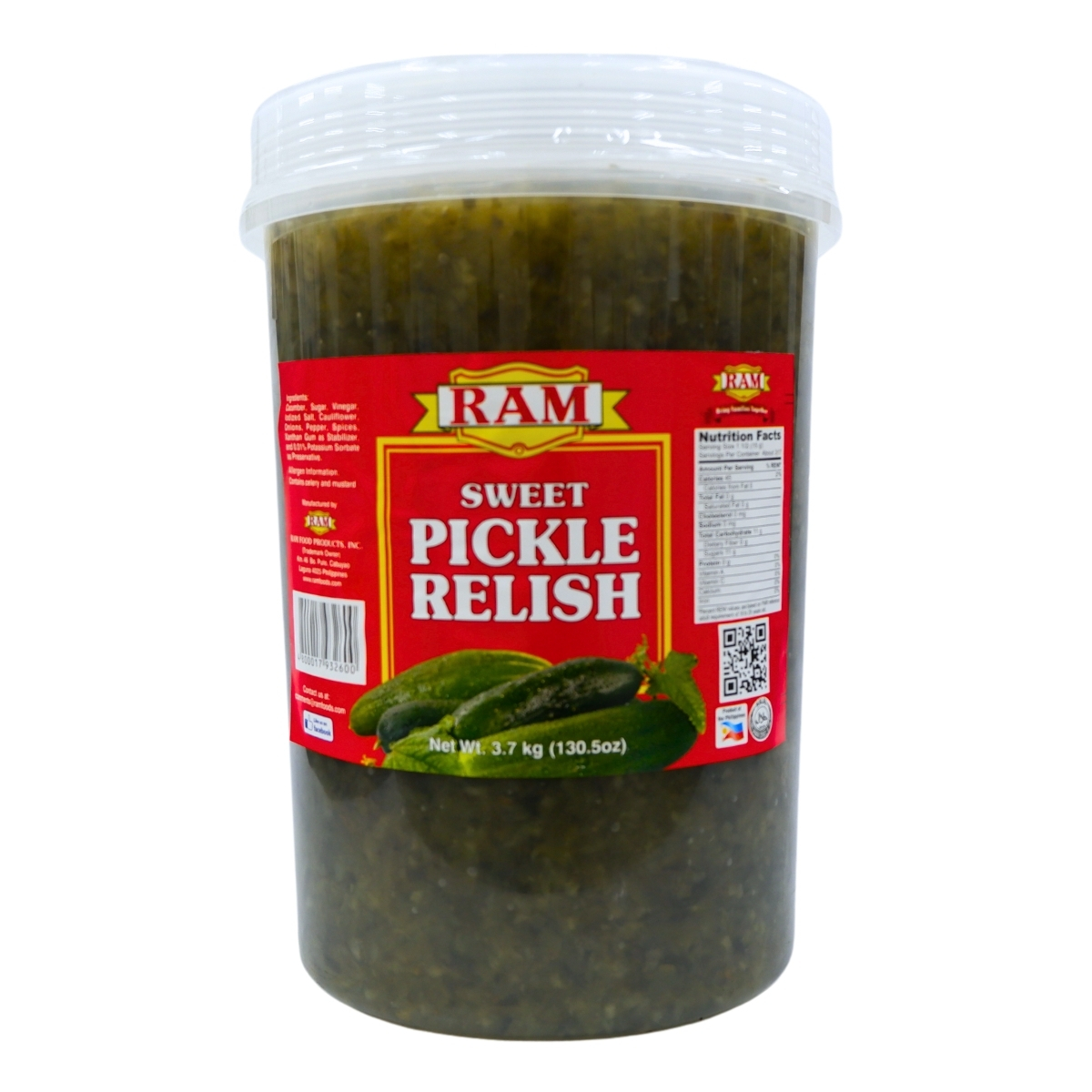 Ram Sweet Pickle Relish 3.7kg - Landmark